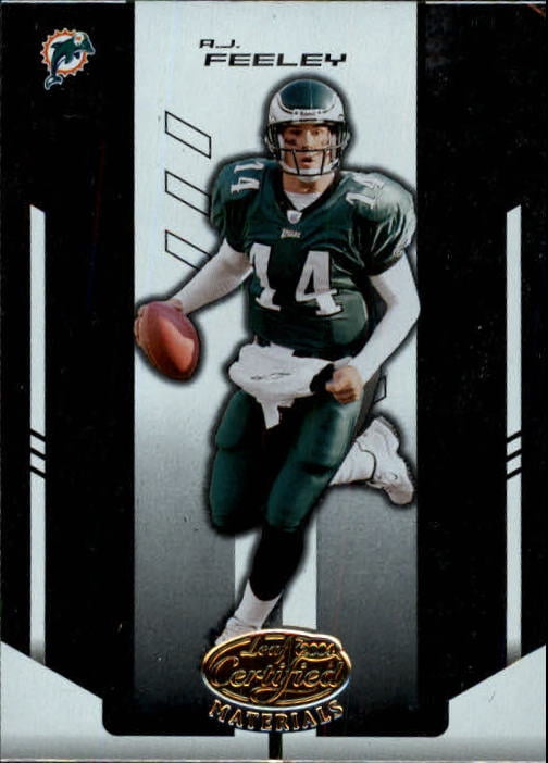 2004 Leaf Certified Materials #59 A.J. Feeley NFL Football Trading Card ...