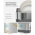 Expandable Dish Drying Rack, Stainless Steel Dish Dryer with Rotatable ...