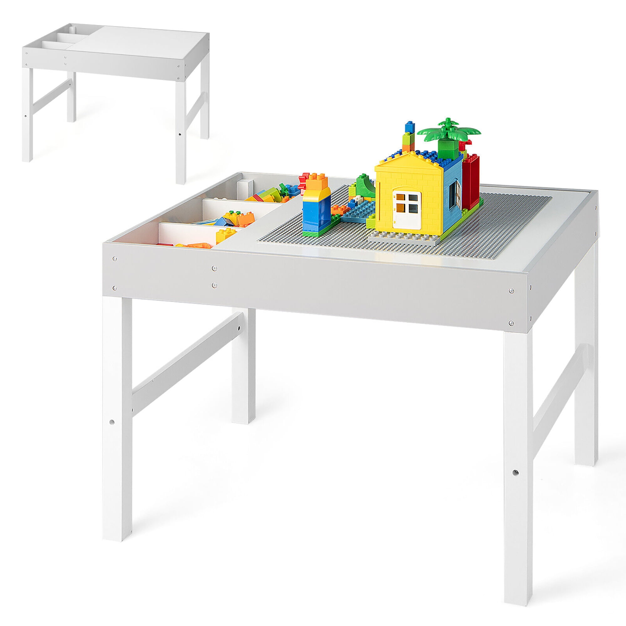 Click here for Gymax Kids Multi Activity Play Table 3 In 1 Wooden... prices