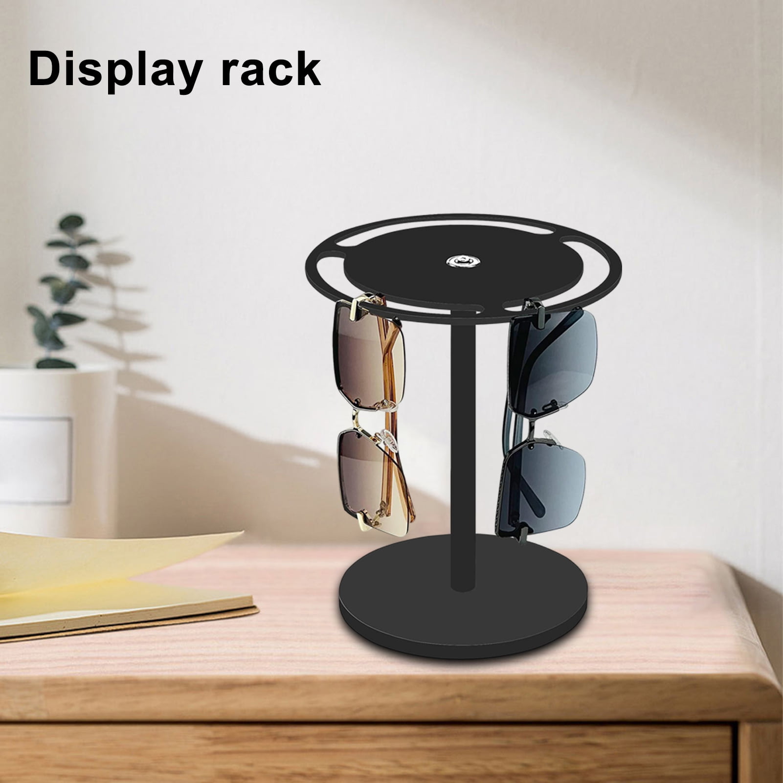 Washranp Sunglasses Rack,360-Degree Rotating Acrylic Eyewear Display ...