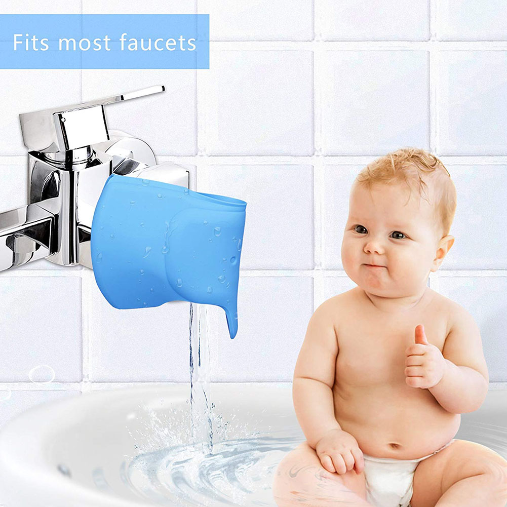 Yesbay Cute Elephant EVA Baby Safety Bathing Water Faucet Protector Tap ...