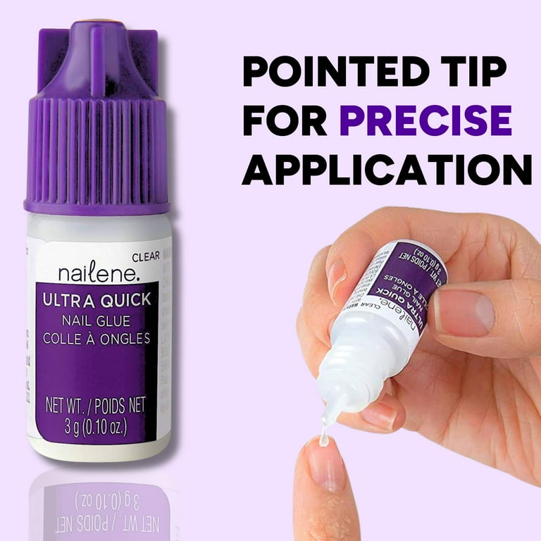 Nailene Ultra Quick Nail Glue Durable Easy to Apply False Nail Glue Repairs Natural Nails Quick Drying Nail Adhesive Lasts Up to 7 Days 3