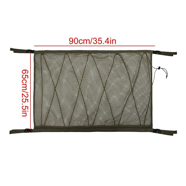 Hesxuno Car Ceiling Storage Net Car Ceiling Cargo Net Pocket Car Roof ...