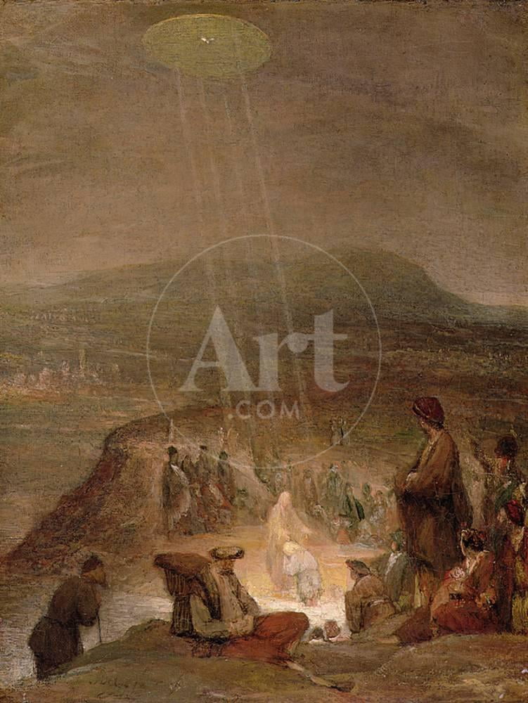 Baptism of Christ, C1710, Animals Religion Unframed Giclee Print Wall ...