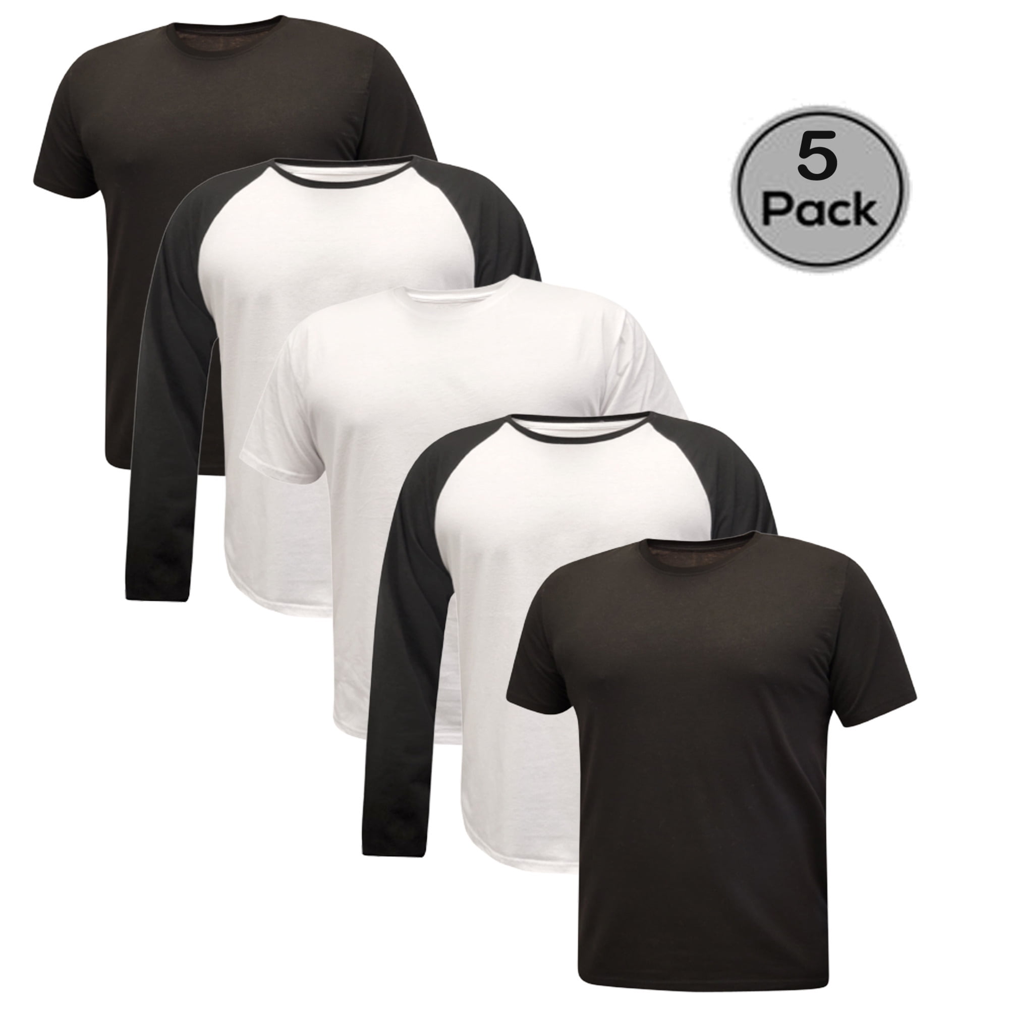 Click here for Blank Activewear  Pack Of 5 Mens T-Shirt  50/50  C... prices