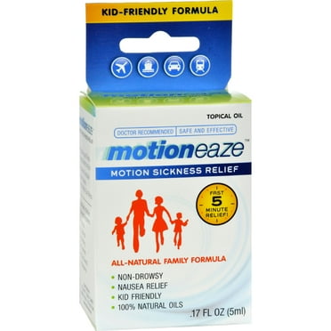 Motioneaze Motion Sickness Relief Topical Oil, .08 fl oz, 20 ...