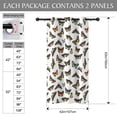 Butterfly and Brown Orange Pattern Blackout Curtains,Triple Weaved ...