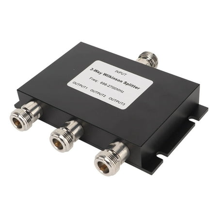 3 Way TV Signal Splitter, 698-2700MHz N Type Interface 3 Way Power ...