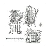 Retro Village View Stamp Clear House Stamp Reusable Silicone Stamper ...