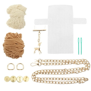 DIY Women Satchel Crossbody Bag Making Kit Imitation Leather Handmade ...