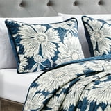 ESCA JB22386Q Asira Bedspread, Blue - 3 Piece - Queen Size - Walmart.com