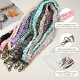 2 Pack Scrunchie Lanyards 4 Card Holder, Green/Light Blue - Walmart.com