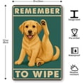 Funny Bathroom Rules Metal Tin Sign - Vintage Restroom Wall Decor ...