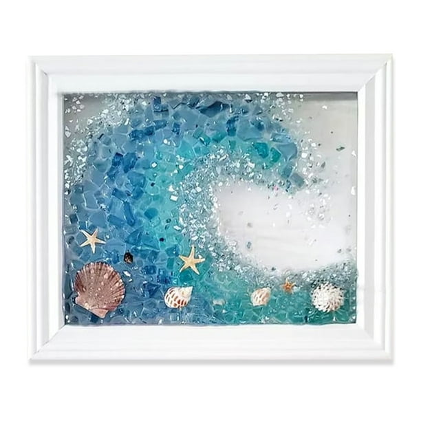 Kit Arte Playa Resina Marco Mar Kits Regalo DIY para Amigos | Walmart ...