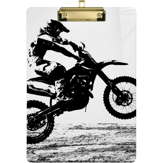 ZHANZZK Motocross Clipboard Hardboard Wood Nursing Clip Board and Pull ...