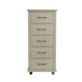 FESTIVO Beige 24" Wide High-Quality Bedroom Chest with 5-Drawer and ...