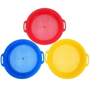 Lzvxtym Long Handle Beach Sand Sifter, 2Pcs Metal Sieve Scoops for ...