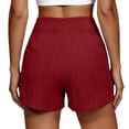 cocolona Womens Summer Casual Patchwork Knee Length Shorts Solid Color ...