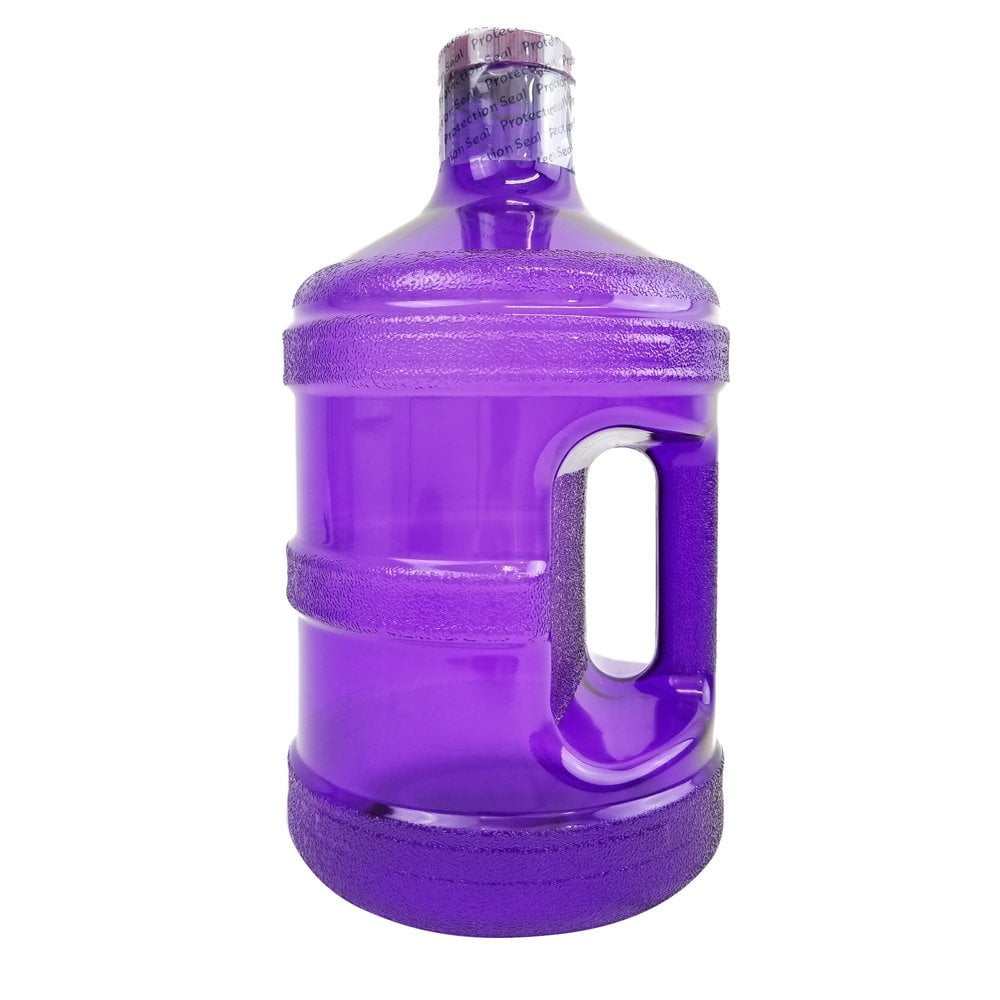 1 Gallon BPA FREE Reusable Plastic Drinking Water Big Mouth Bottle Jug ...