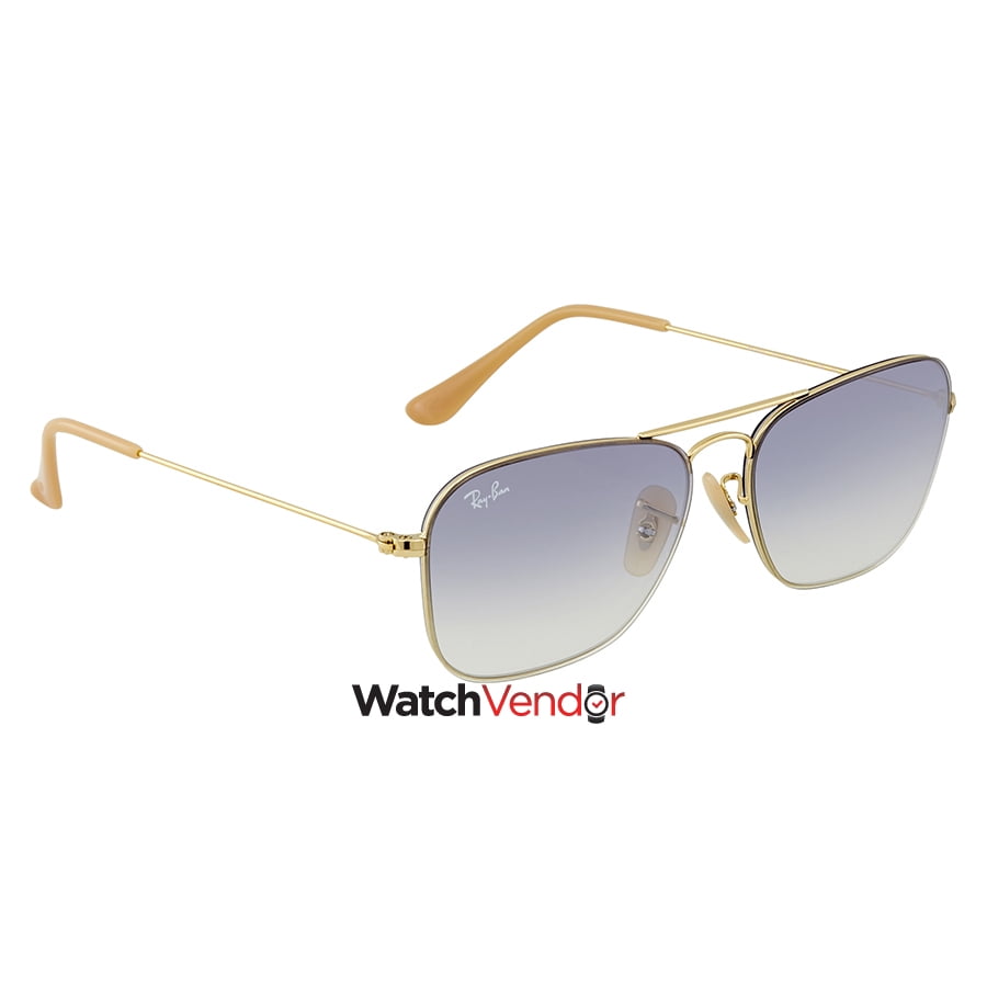 Ray Ban Light Blue Gradient Square Sunglasses RB3603 001/19 56 ...
