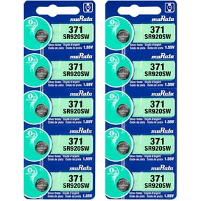 Murata 371 SR920SW Battery 1.55V Silver Oxide Watch Button Cell ...