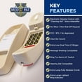 Med-Pat T4 Trimline Corded Wall-Mount Phone with Ring Light - Walmart.com