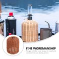 AURARMLET Protective Cover for Gas Cylinder, Rattan Style Coffee Gas ...