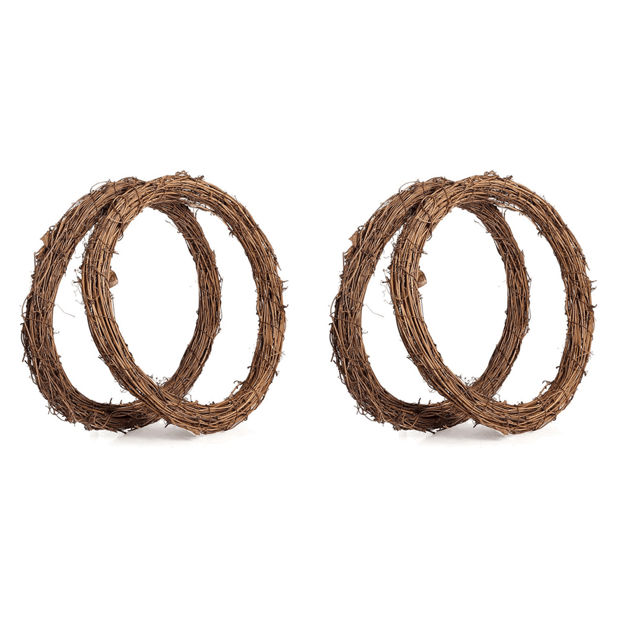 Click here for Unbranded 4pcs 14 Inch Grapevine Wreaths Wreath Ra... prices