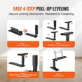 Steel Ladder Leveling Tool 29.8L x 11.4-18H Support Surface Folding ...