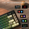 K751 75% Wireless Mechanical Keyboard with Screen & Knob, Tri-Mode Hot ...