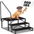 RV Step Stool, 3 Step Ladder, Hot Tub Steps with Handrail, Portable ...