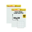 Post-it® Large Self-Stick Flip Chart Paper, Super Sticky Easel 2-Pads ...