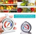 Sherry Refrigerator Thermometer, Analog, -20 to 80Â°F, Stainless Steel ...
