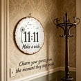 11:11 MAKE A WISH METAL WALL DECOR Rustic Farmhouse Style Round Sign ...
