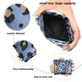 Blue Leopard Print with Gold Stars Women's Coin Purses Change Pouches ...