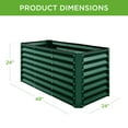 Best Choice Elevated 4x2x2ft Metal Raised Garden Bed, Planter Box ...