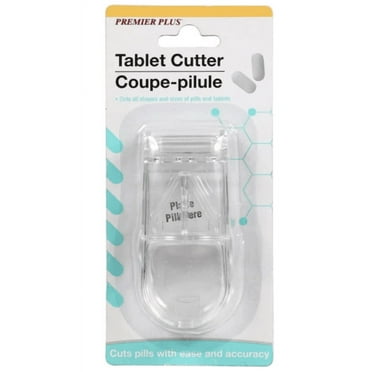 HealthSmart Pill Cutter Tablet Splitter for Small or Large Pills, Red ...
