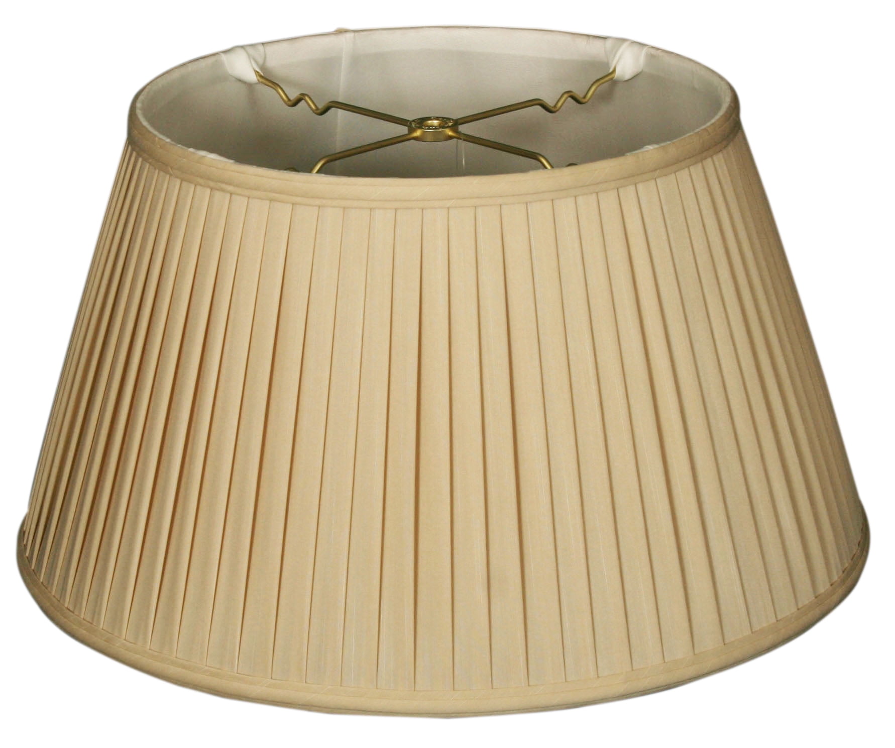 Royal Designs 17" Side Pleat Lamp Shade Beige - Walmart.com