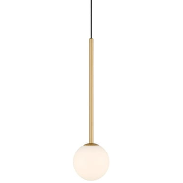 Possini Euro Design Warm Brass Mini Pendant Light 5 1/2" Wide Modern ...
