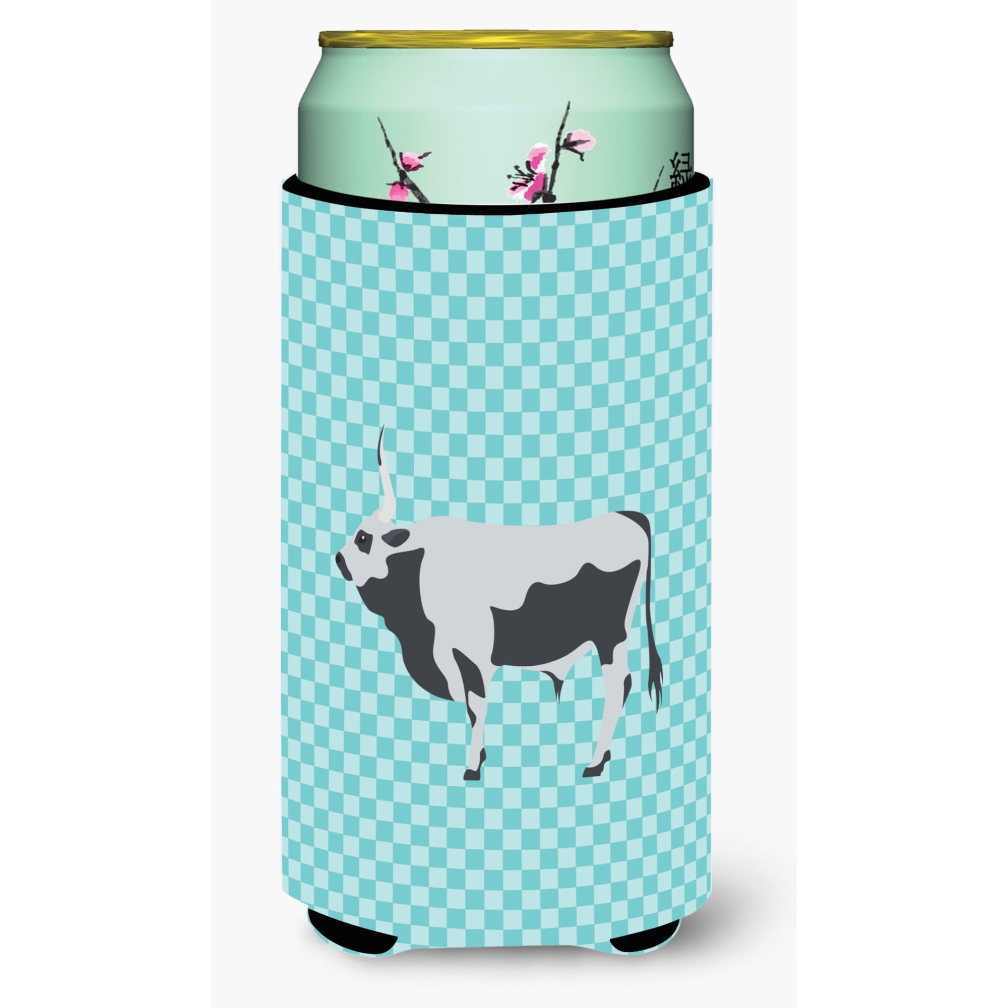 ""Caroline's Treasures Húngaro Gris Estepa Vaca Azul Cuadros ...