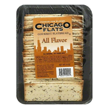 Chicago Flats All Flavor Gourmet Flatbread, 8 OZ (Pack of 10) - Walmart.com