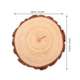 OUNONA Wooden Outdoor Stepping Stones Beige Garden Path Walkway Natural ...