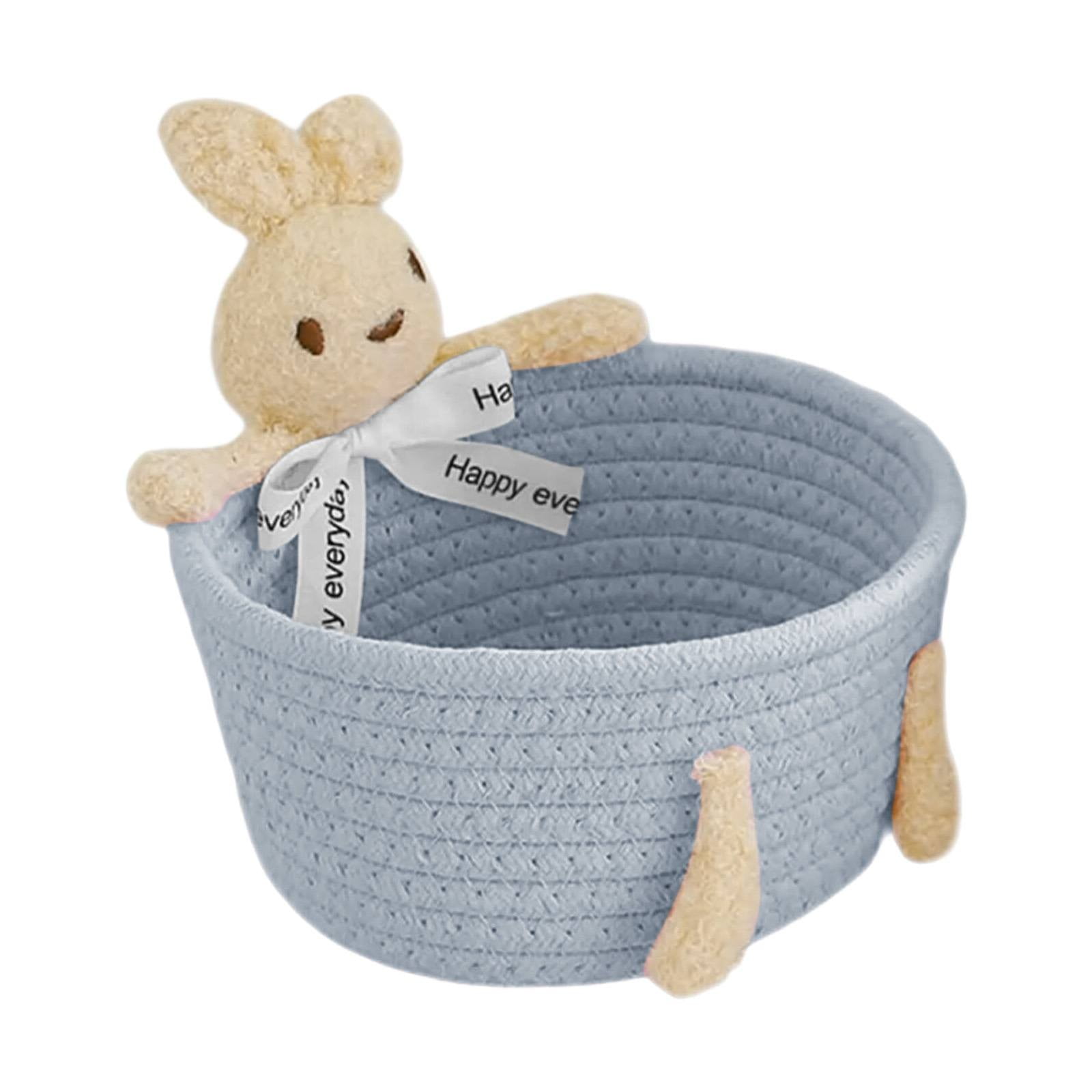 Click here for Qxzzshh Woven Basket With Plush Bunny Decor  Perso... prices