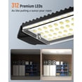 6+1 Panels - 4 Pack LED Ceiling Shop Light, 6500K Daylight, 40000lm ...
