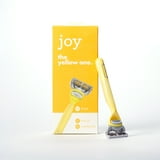 Joy Razor Handle and 2 Blade Refill Cartridges, Yellow - Walmart.com
