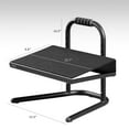 VIVO Black Ergonomic Height Adjustable Standing Foot Rest Relief ...