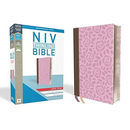 NIV, Large Print Thinline Bible (Pink Leathersoft) | Walmart Canada