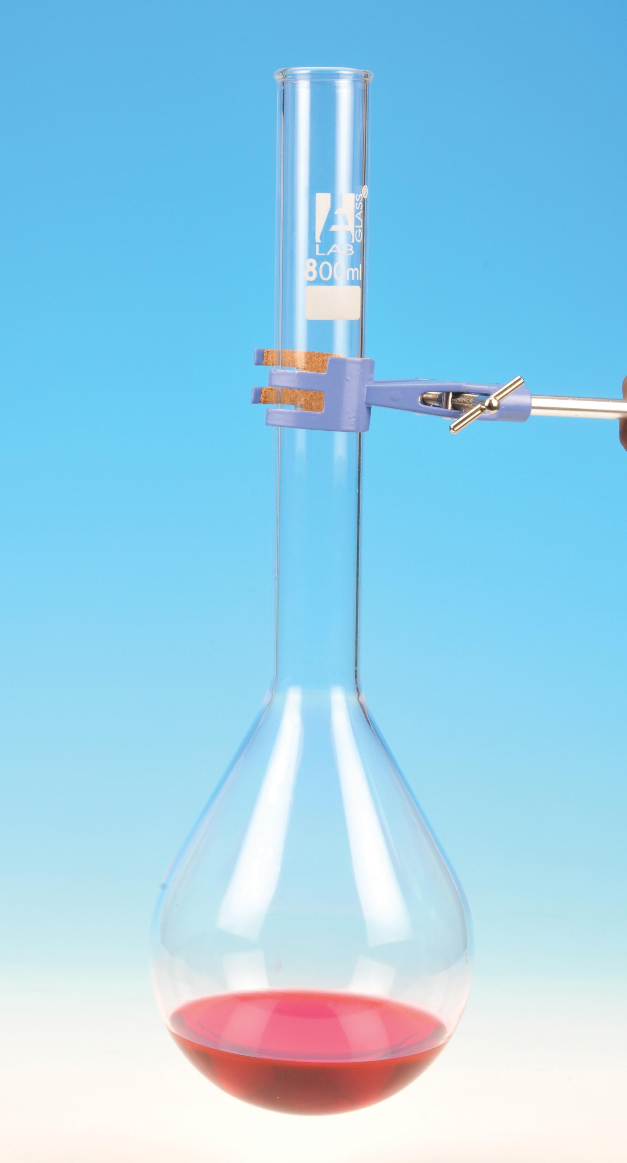 Kjeldahl Flask, 500ml capacity, Long Neck, Round Bottom - Borosilicate ...