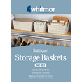 Whitmor Rattique® Storage Baskets - Set of 3 - Latte - Walmart.com