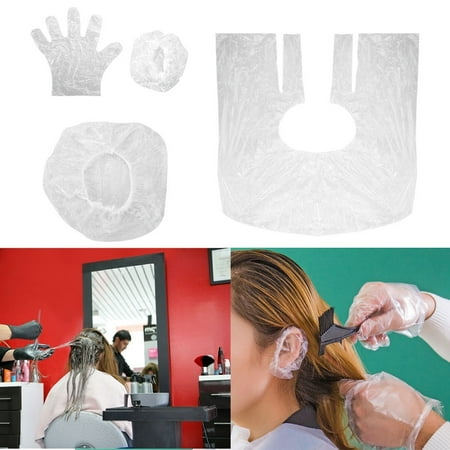 Fosa Ear Cover,10 Set Disposable Salon Hair Dye Tools Shield Shower Cap ...